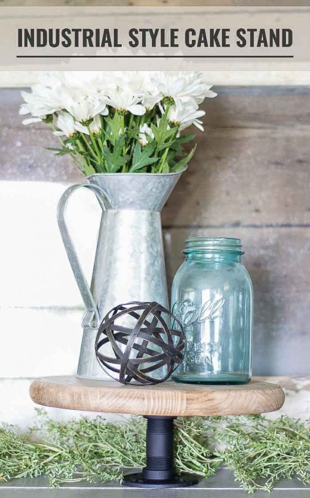 DIY Industrial Style Cake Stand - In Easy 3 Steps - Anika's DIY Life