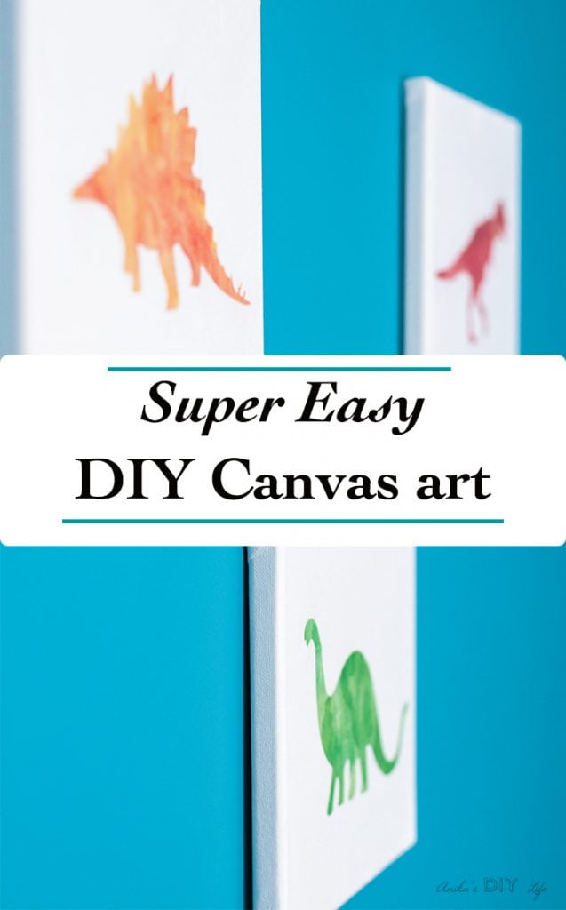 Canvas Craft Idea - Turn Any Printable Into Canvas Art - Anika's DIY Life