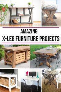 20+ DIY X-Leg Furniture Project Ideas - Anika's DIY Life
