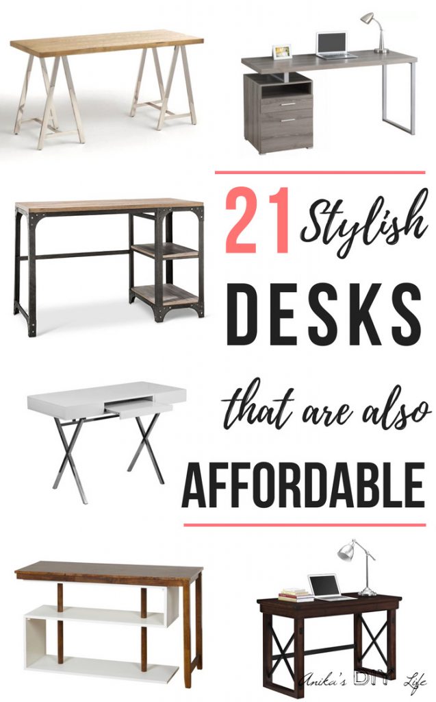 21 Affordable and Stylish Desks for your Home Office - Anika's DIY Life