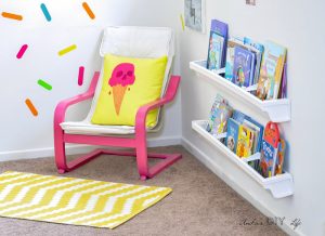 Easy DIY Rain Gutter Bookshelves - How To Install - Anika's DIY Life