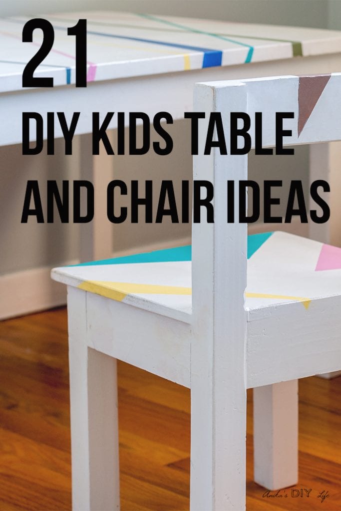 24 DIY Kids Table and Chair Ideas You Can Build! - Anika's DIY Life