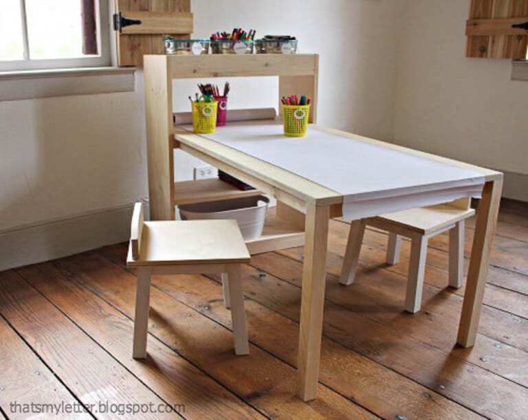 39 Easy DIY Kids Table And Chair Ideas You Can Build!