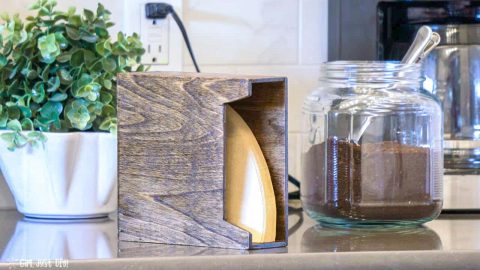 DIY Coffee Filter Holder - From Wood - Anika's DIY Life