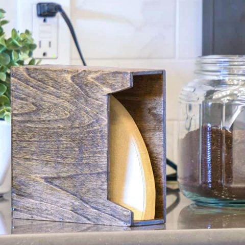 DIY Coffee Filter Holder - From Wood - Anika's DIY Life
