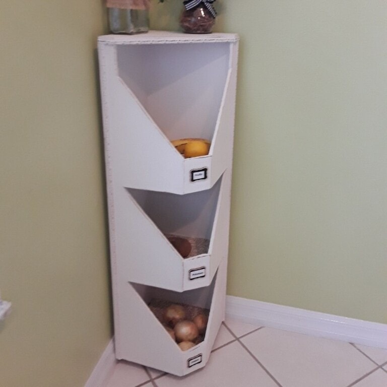 DIY Corner Vegetable Storage Bin - Anika's DIY Life