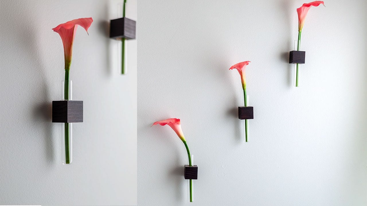 DIY Test Tube Bud Vase - Wall Mounted - Anika's DIY Life