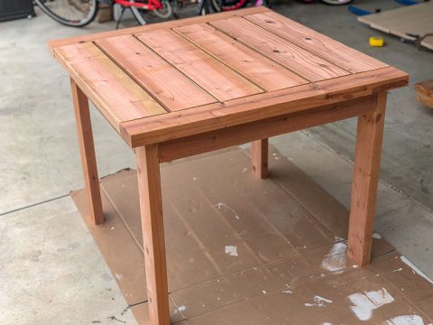 How To Build An Easy DIY Outdoor Dining Table (for Under $50)