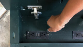 DIY End Table With Charging Station - Anika's DIY Life