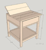 DIY End Table With Charging Station - Anika's DIY Life