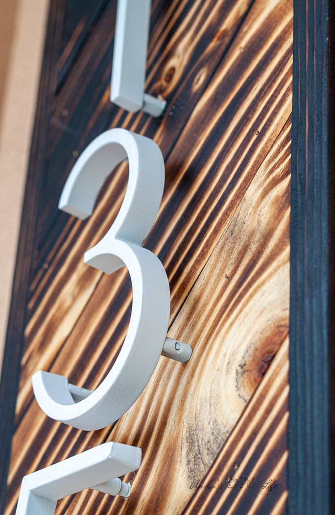 Easy Wooden DIY House Number Sign
