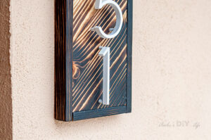 Easy Wooden DIY House Number Sign