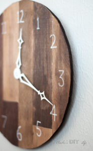 Simple DIY Wood Clock Using Scrap Plywood - Anika's DIY Life