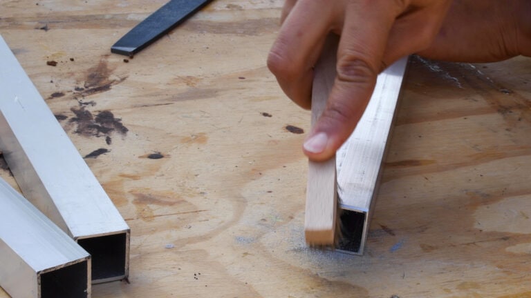 DIY Upholstered Metal Bench - NO WELD! - Anika's DIY Life