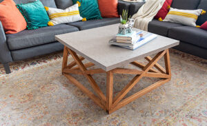 DIY Square Coffee Table With Angled Legs - How To Build | Anika's DIY Life