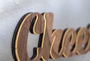 DIY 3-D Floating Decorative Letters Using A Cricut Maker - Anika's DIY Life