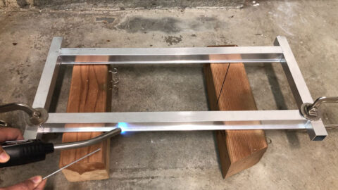 NO-Weld DIY Metal Coat Rack - Aluminum Brazing - Anika's DIY Life