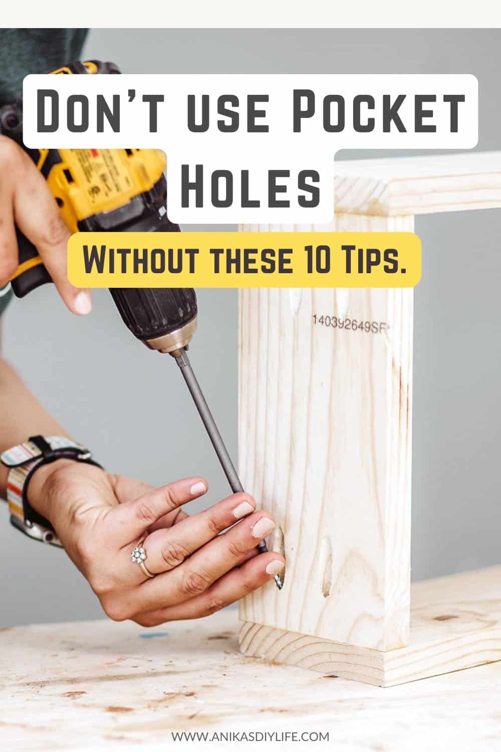 10 Pocket Hole Tips To Build Like A Pro - Anika's DIY Life