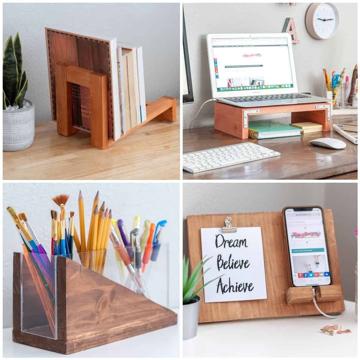 21 Easy And Creative DIY Organizer Ideas For Your Desk - Anika's DIY Life
