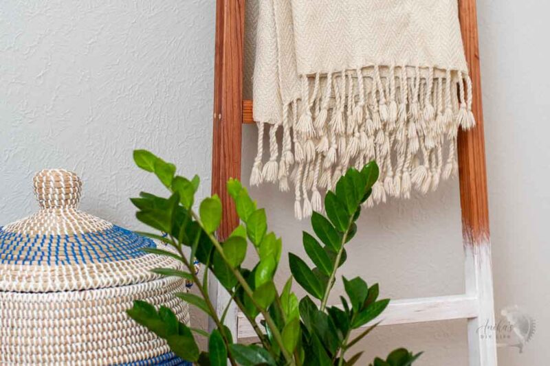 How To Make A DIY Blanket Ladder Using 2 Tools (Plans) - Anika's DIY Life