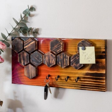DIY Wall Key Holder With Magnetic Tiles - Anika's DIY Life