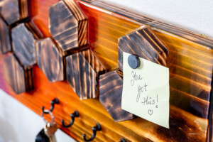 DIY Wall Key Holder With Magnetic Tiles - Anika's DIY Life