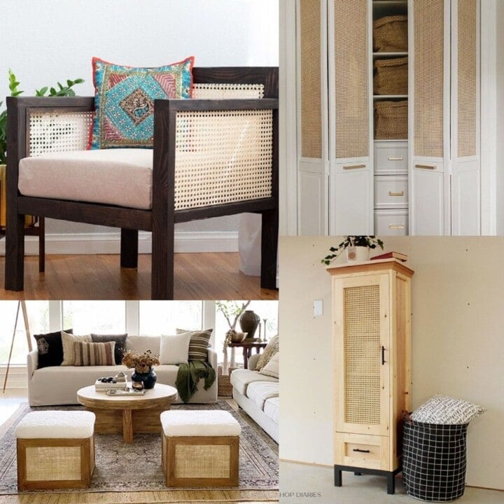 DIY Nightstand With Cane Webbing - Anika's DIY Life