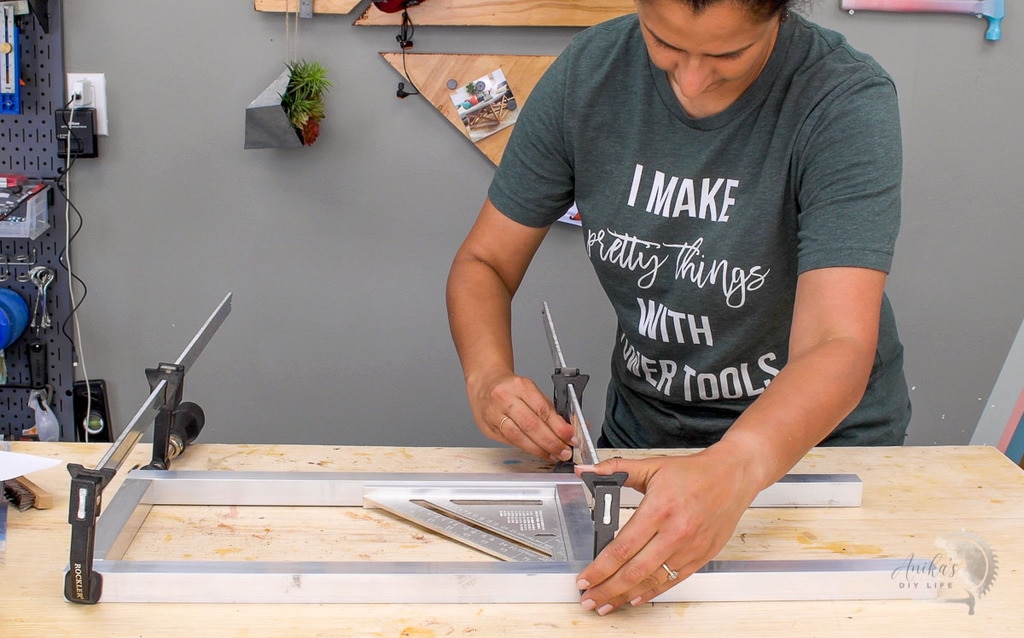 DIY Tiered Metal Plant Stand Using Aluminum Tubes - Anika's DIY Life