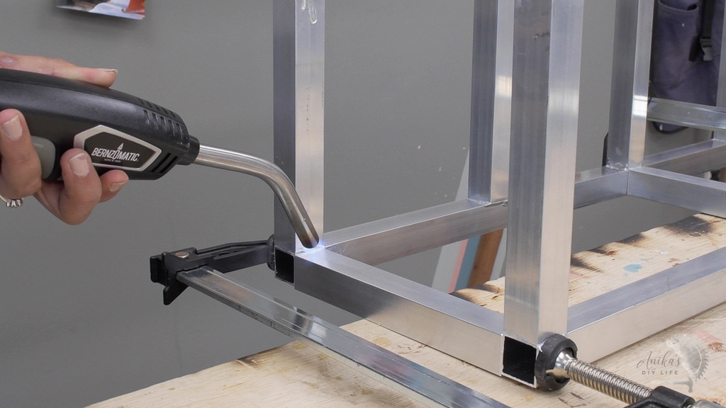 DIY Tiered Metal Plant Stand Using Aluminum Tubes - Anika's DIY Life