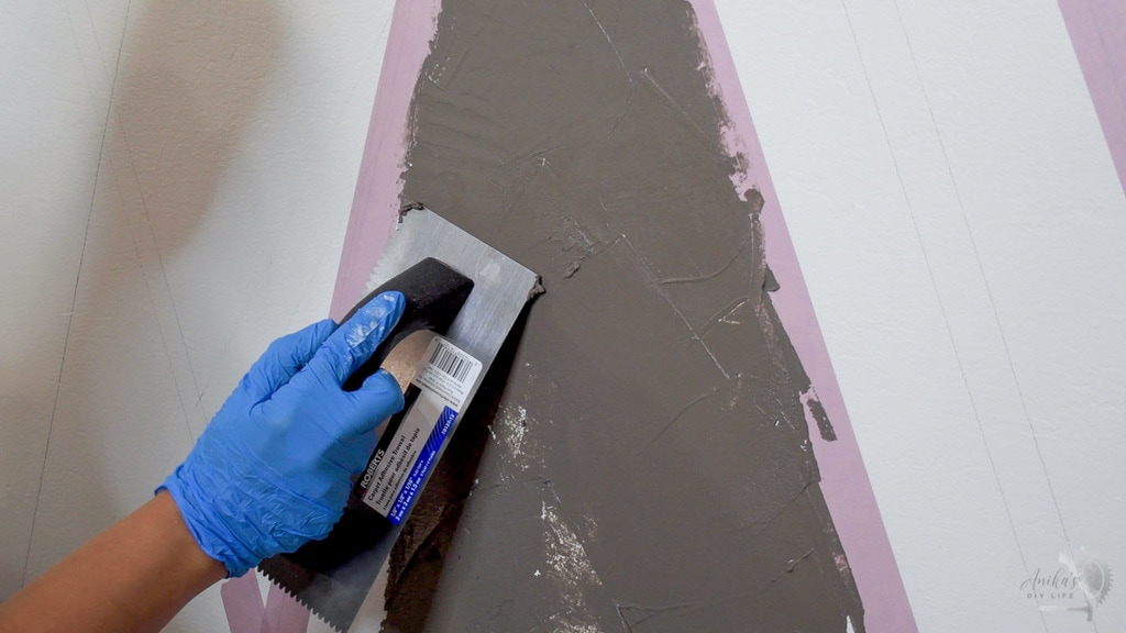 How To Make The Coolest DIY Cement Feature Wall - Anika's DIY Life