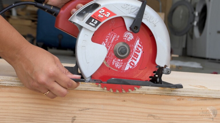 How To Use A Circular Saw Without A Table - For Beginners - Anika's DIY Life