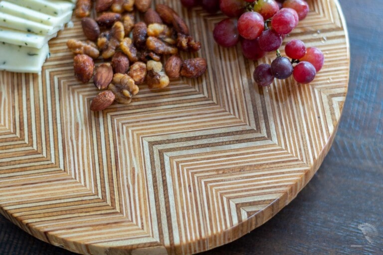 DIY Lazy Susan Using Patterned Plywood - Anika's DIY Life