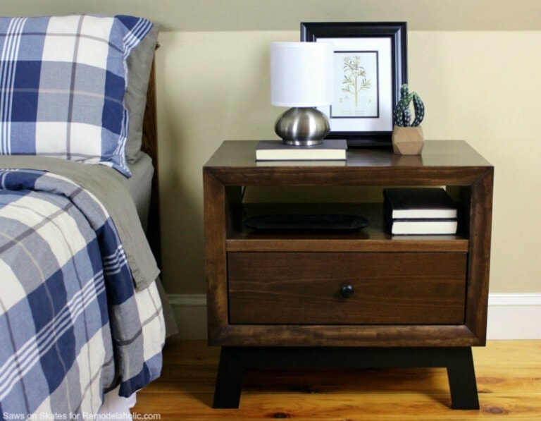 37 Easy And Chic DIY Nightstand Ideas You Can Build- Anika's DIY Life