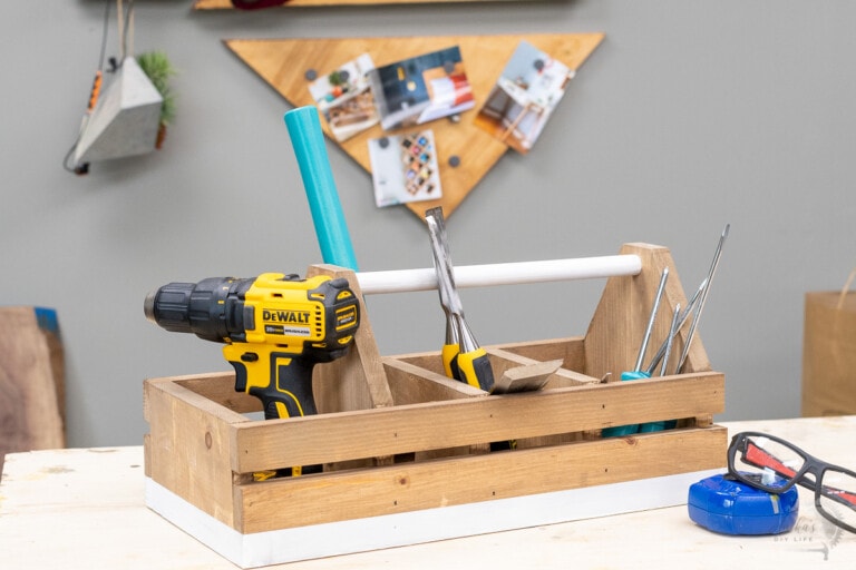 Easy Easy DIY Tool Box Organizer Using Wood - With PLANS - Anika's DIY Life