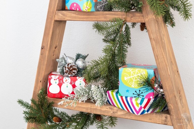 Quick DIY Christmas Tree Shelf - Anika's DIY Life