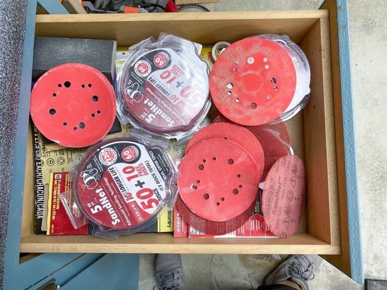 How To Build A Sandpaper Organizer With Sander Storage - Anika's DIY Life