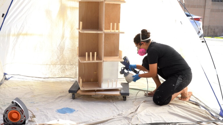 DIY Rotating Bookcase - Easy Project [Build Plans]- Anika's DIY Life