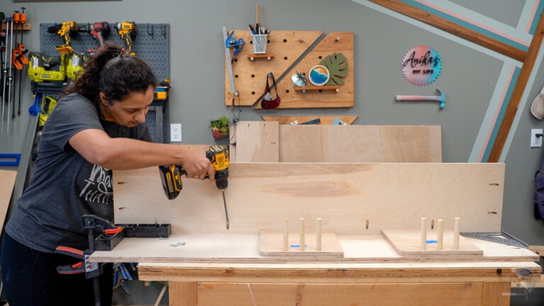 DIY Rotating Bookcase - Easy Project [Build Plans]- Anika's DIY Life