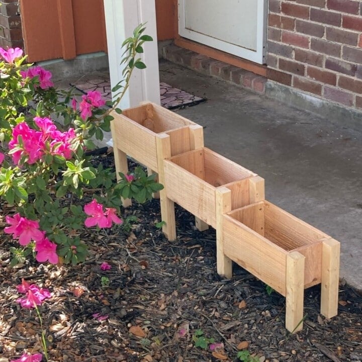 Easy $10 DIY Tiered Planter Box [with Plans] - Anika's DIY Life