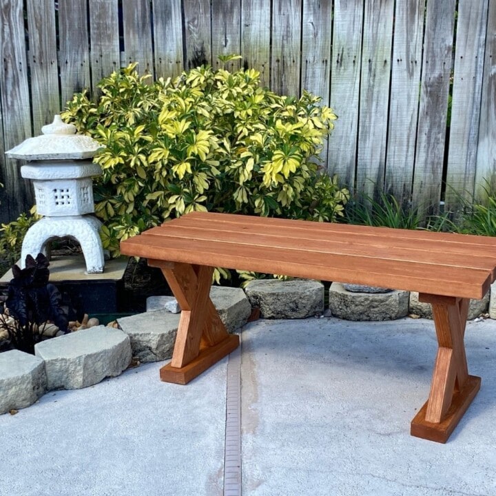 DIY 2x4 Bench - How To Make An Indoor/Outdoor Bench - Anika's DIY Life