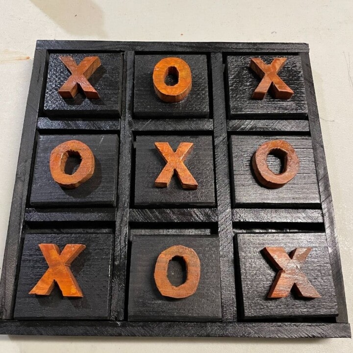 How To Make A Wooden DIY Tic-Tac-Toe Game Board - Anika's DIY Life