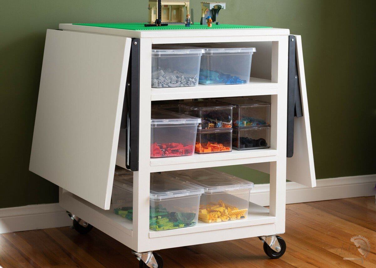 DIY Lego Table With Storage For Small Spaces - Anika's DIY Life