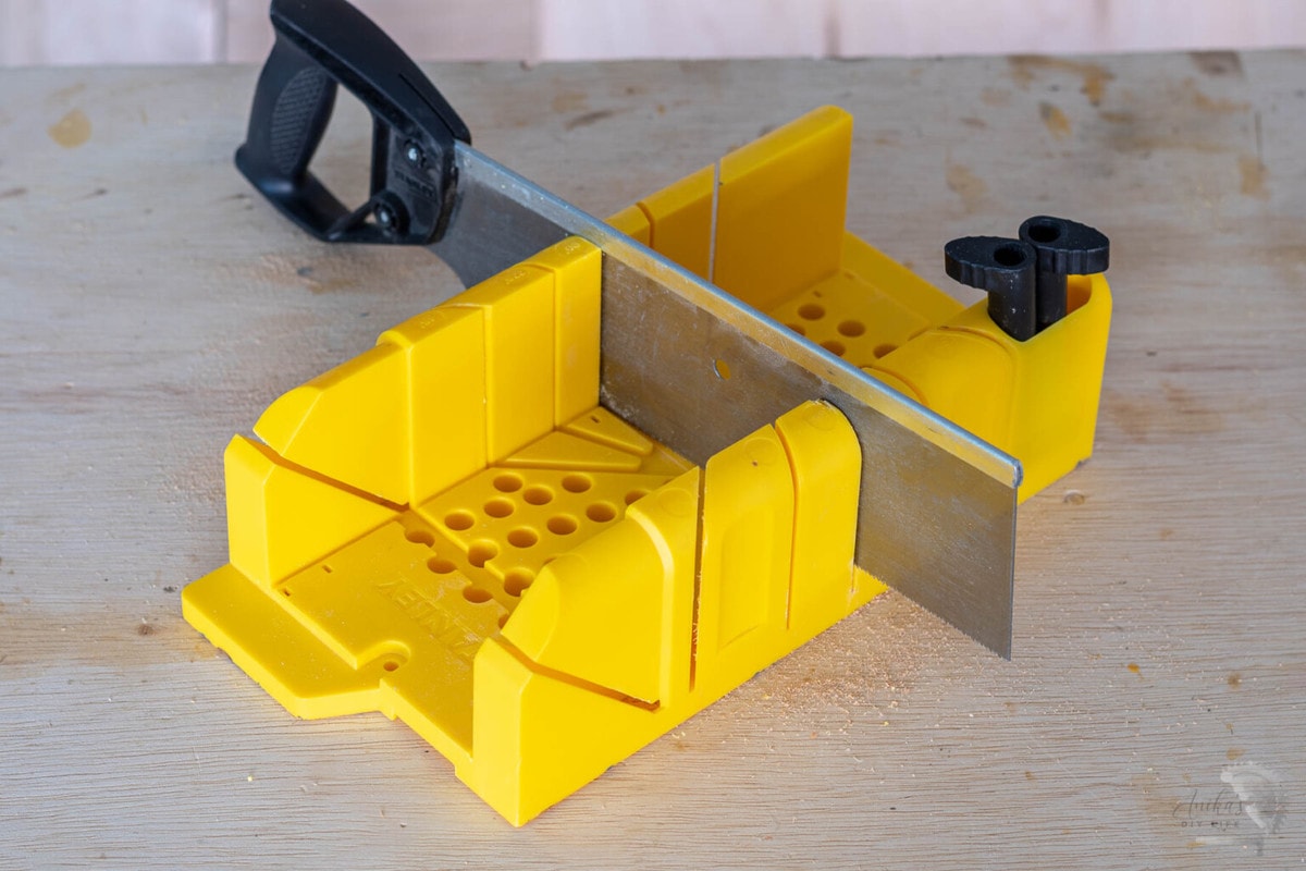 How To Use A Miter Box (Cut Wood Without Power Saws) - Anika's DIY Life