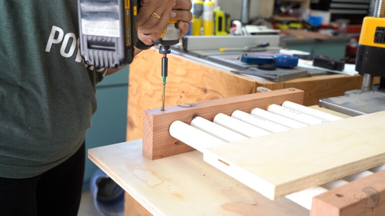 DIY Planer Stand With Storage And Folding Outfeed Table
