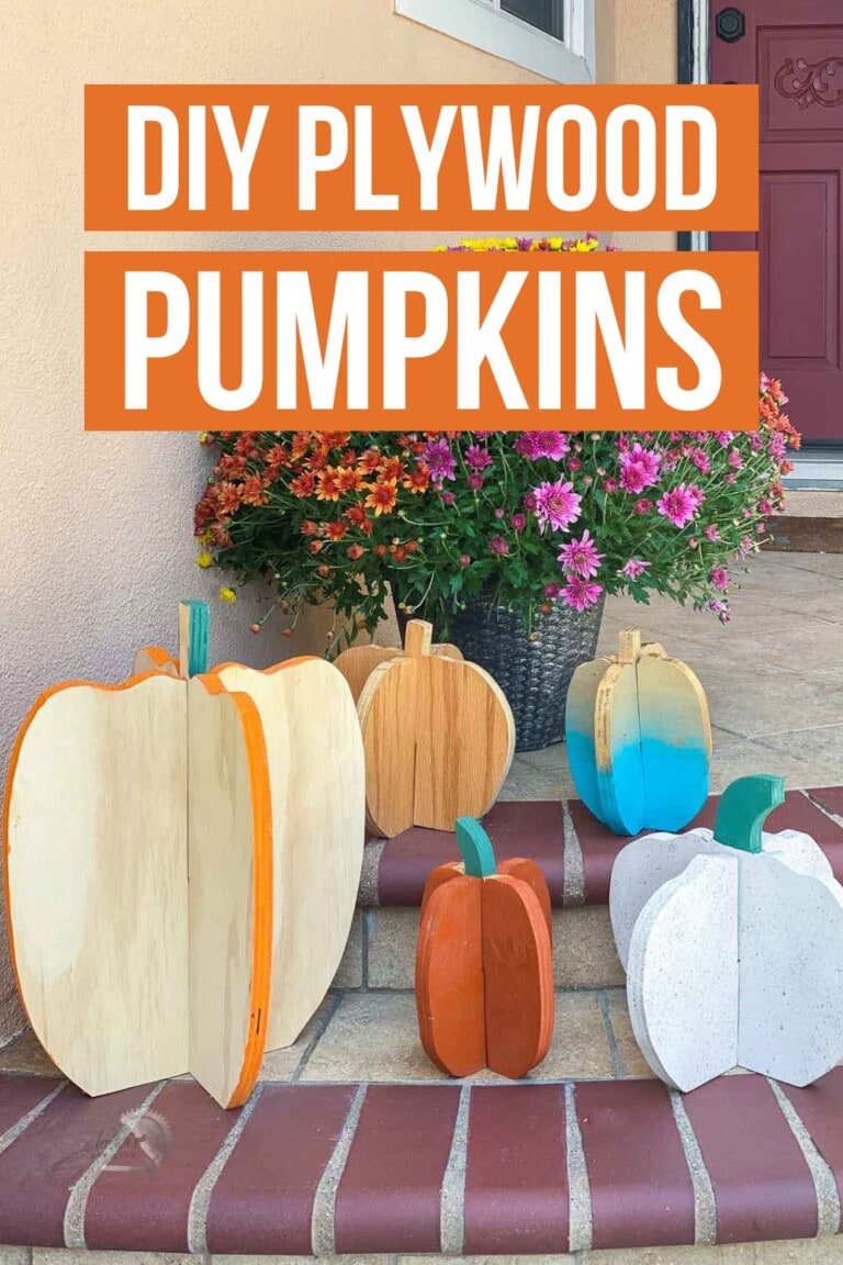 Easy DIY Plywood Pumpkins - Anika's DIY Life