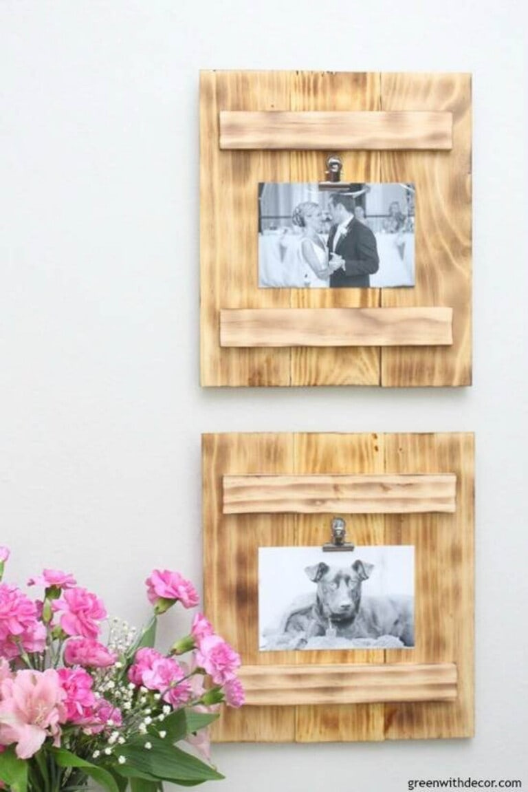 25 Easy DIY Wood Picture Frame Ideas - Anika's DIY Life