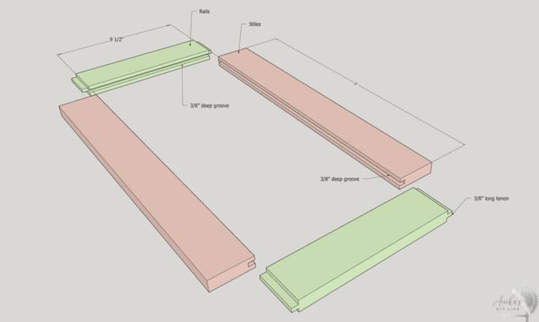 How To Make Shaker Cabinet Doors - A Simple Tutorial - Anika's DIY Life