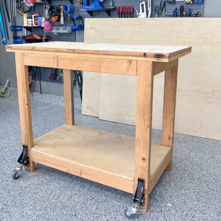 Easy 2x4 Workbench Plans For Beginners - Anika's DIY Life