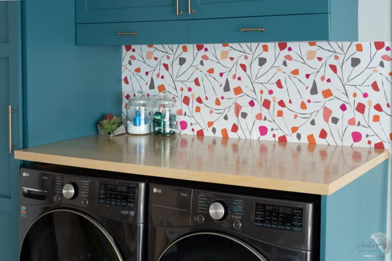 How To Make An Easy DIY Countertop For Laundry Room