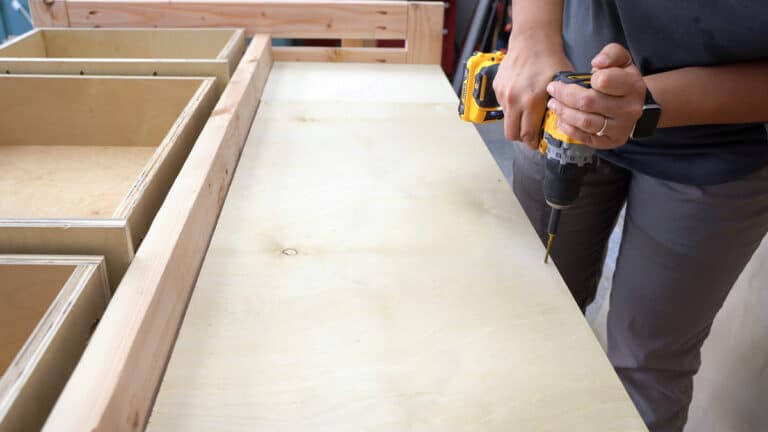 How To Build An Easy DIY Workbench With Storage